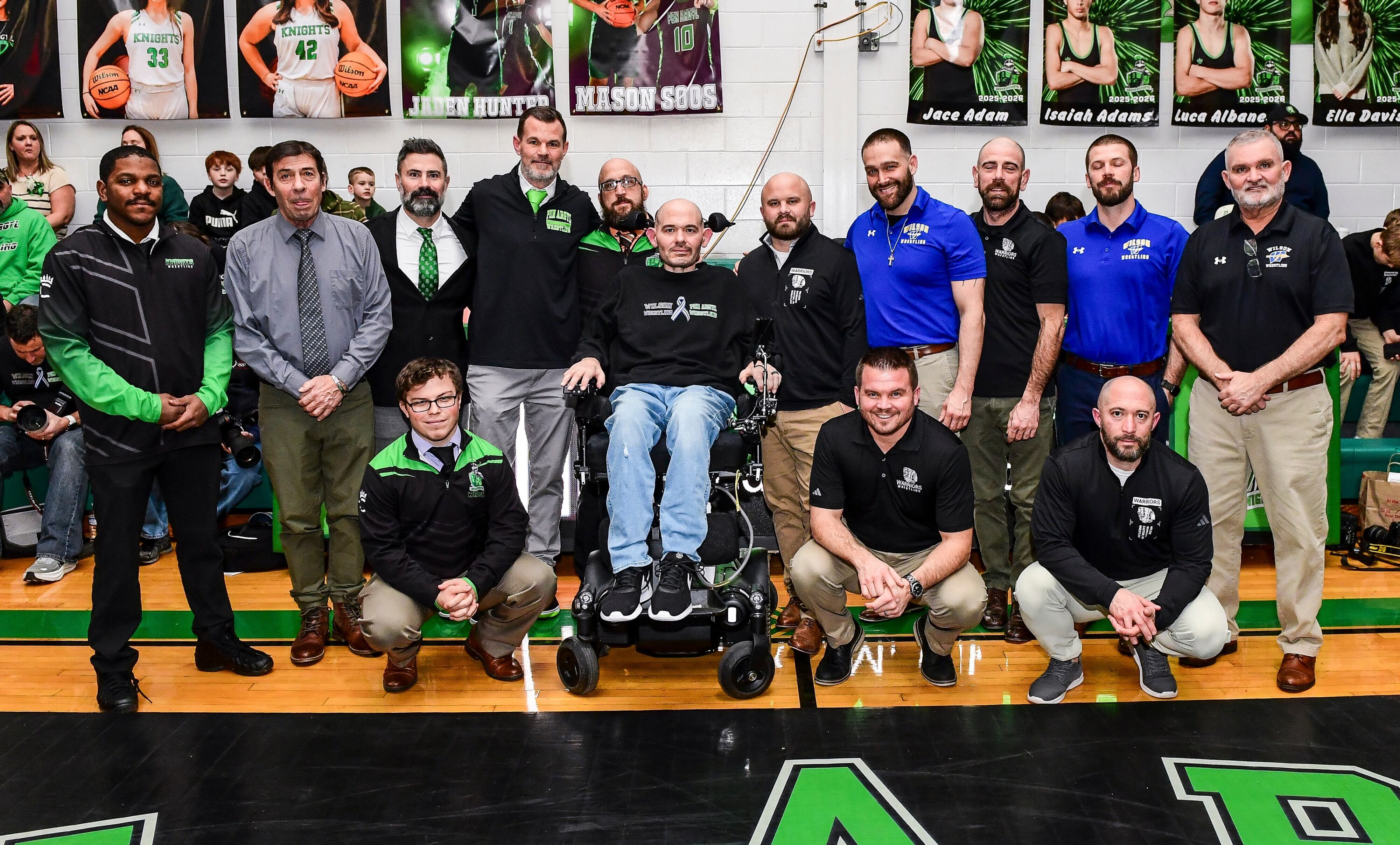 Pen Argyl seniors honor former coach in wrestling win over Wilson
