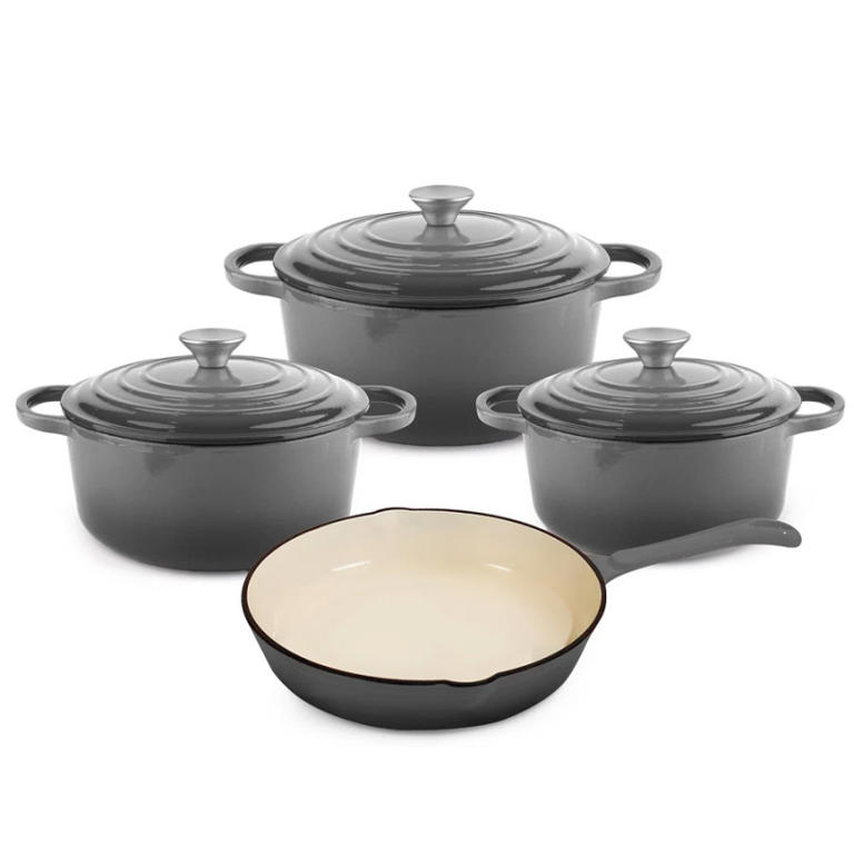 Wayfair is selling a 7-piece cast iron cookware set starting at $135