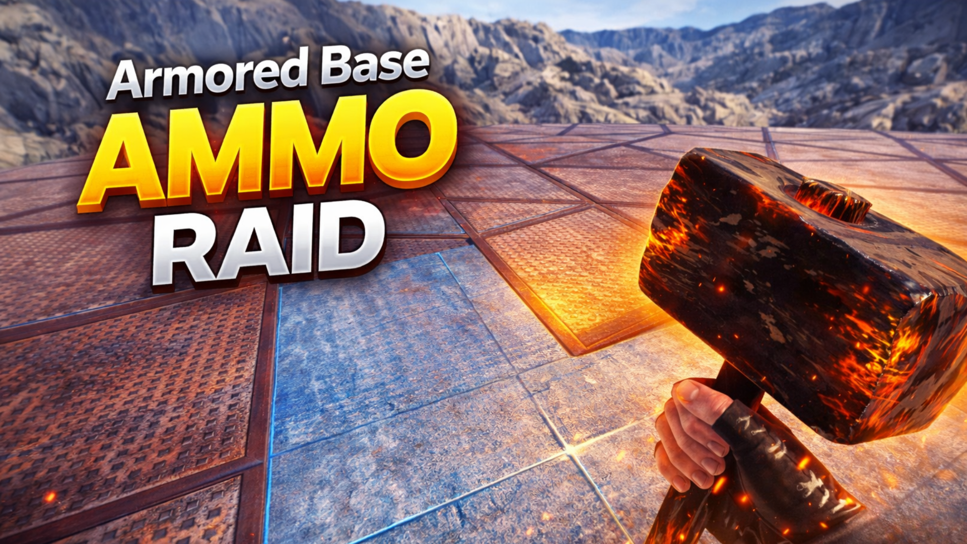 High-explosive raid on an armored base with 4,000 rounds