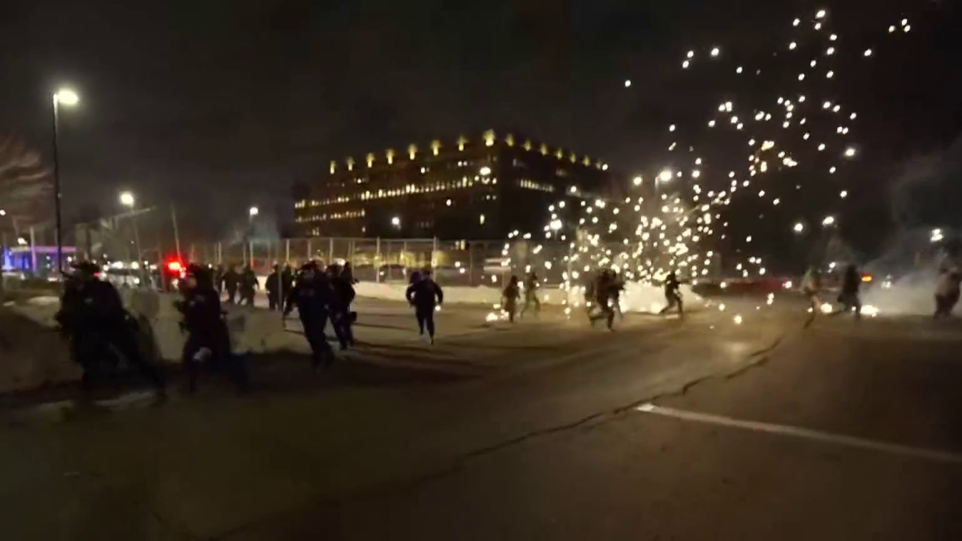 Federal agents use pepper balls against protesters in Minneapolis
