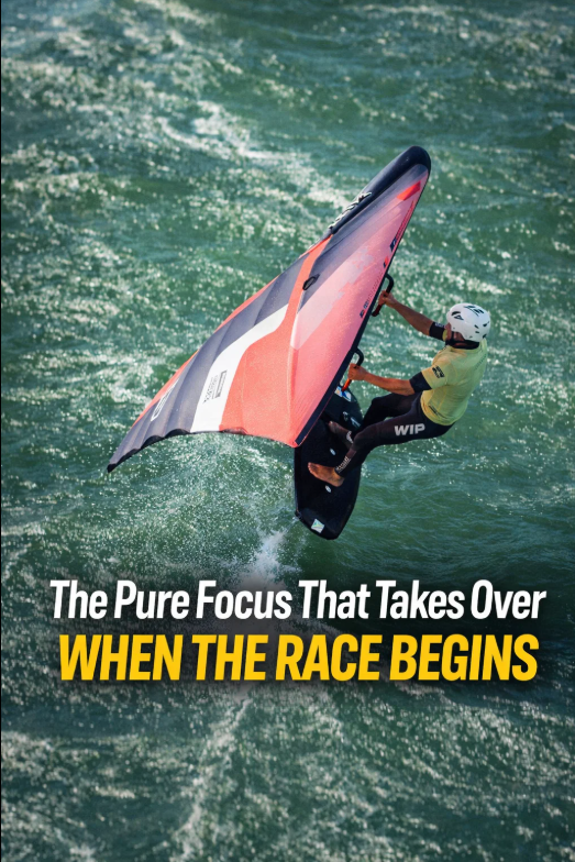 The pure focus that takes over when the race begins