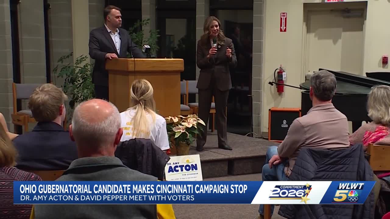 Amy Acton, running mate David Pepper visit Cincinnati amid race for ...