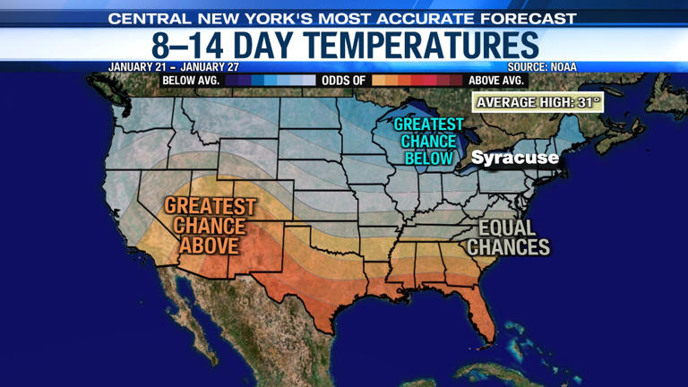 Arctic air to dominate CNY and eastern U.S. thru month’s-end