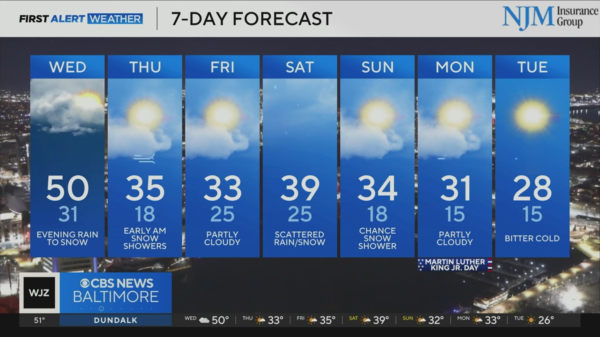 Cold weather, snow chances this week in Maryland