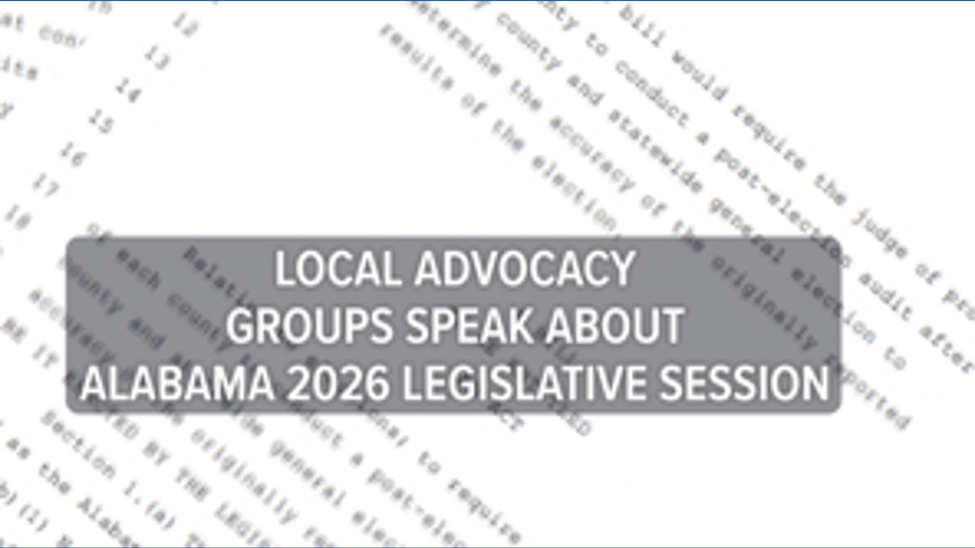 Local advocacy groups speak about Alabama 2026 legislative session