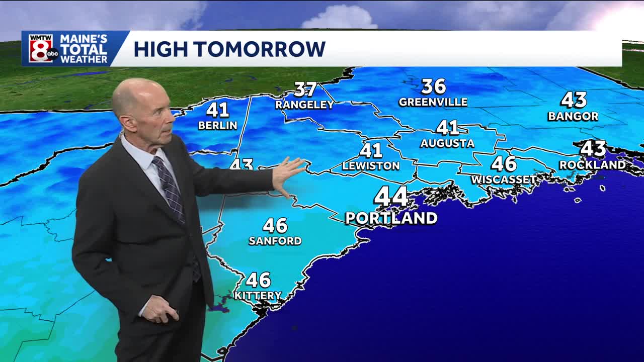 More clouds but still mild on Wednesday