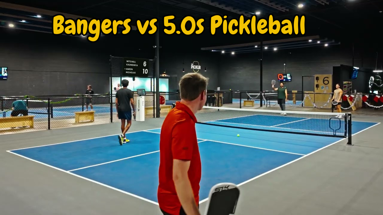 Competitive fire sparks in Bangers vs 5.0s pickleball match