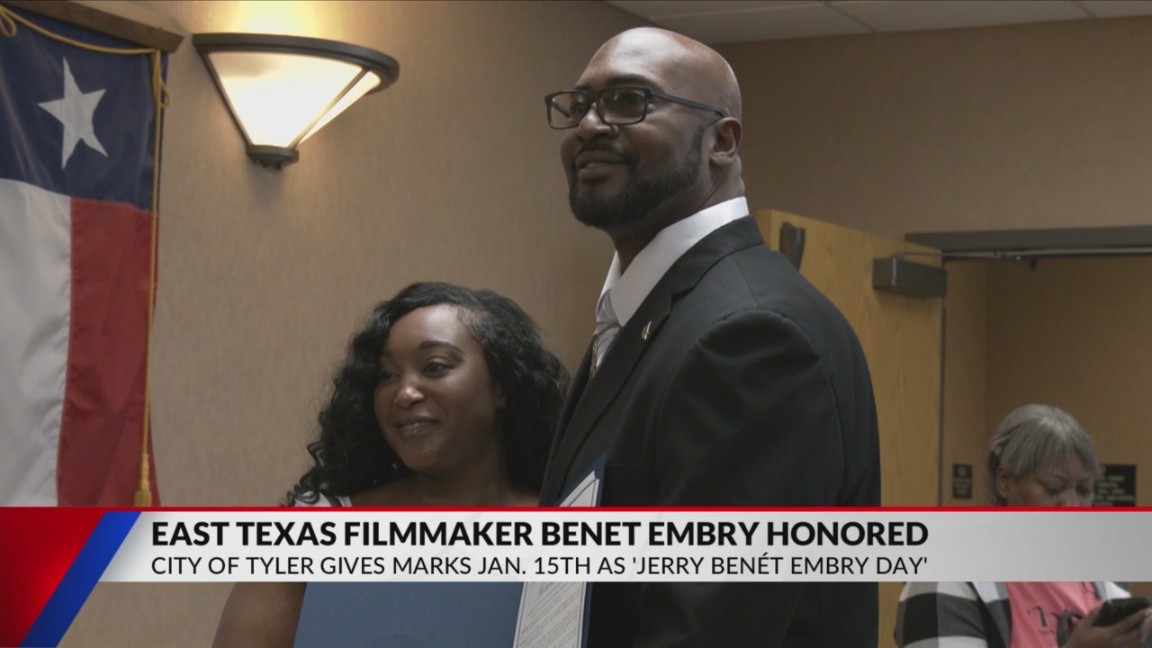 East Texas filmmaker Benet Embry honored in Smith County