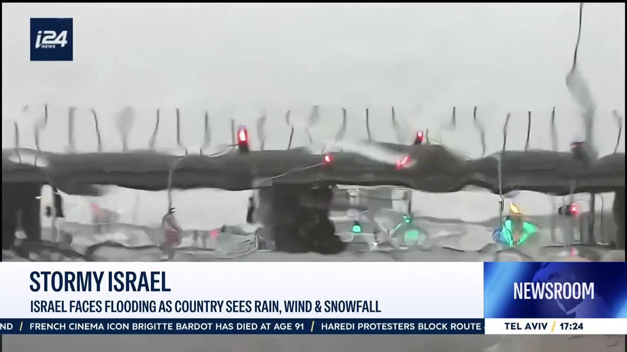 Stormy Israel: Israel faces flooding as country sees rain, wind & snowfall