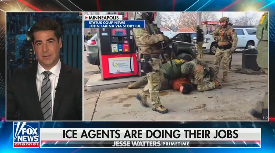 Fox News airs footage of man mauled by feds at gas station as graphic ...