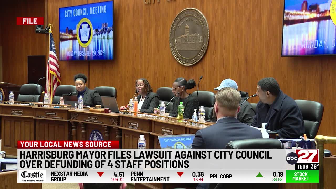 Harrisburg mayor sues city council to block staff cuts