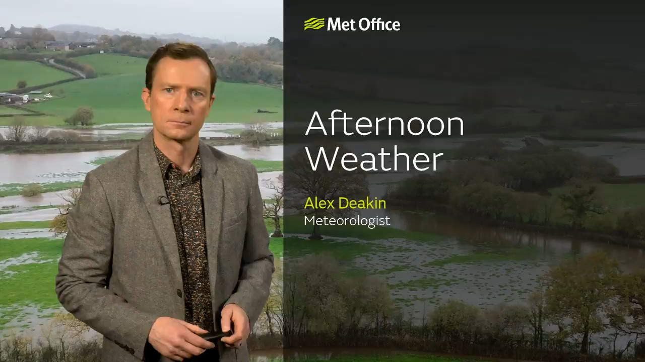 Met Office Tuesday afternoon weather forecast 09/12/2025
