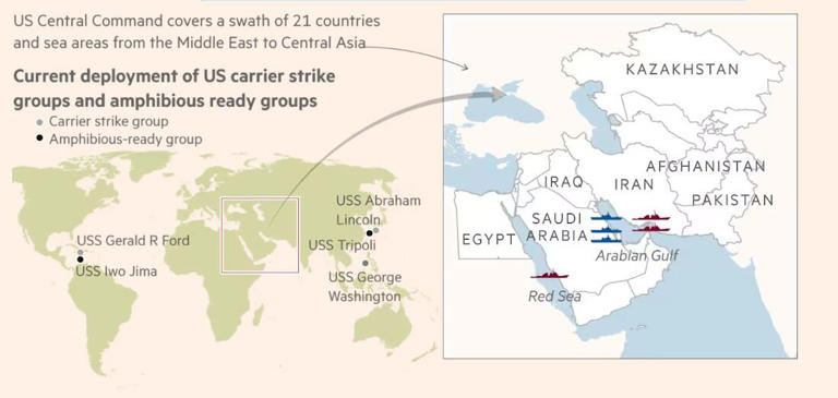 Trump's military threats against Iran face deployment realities