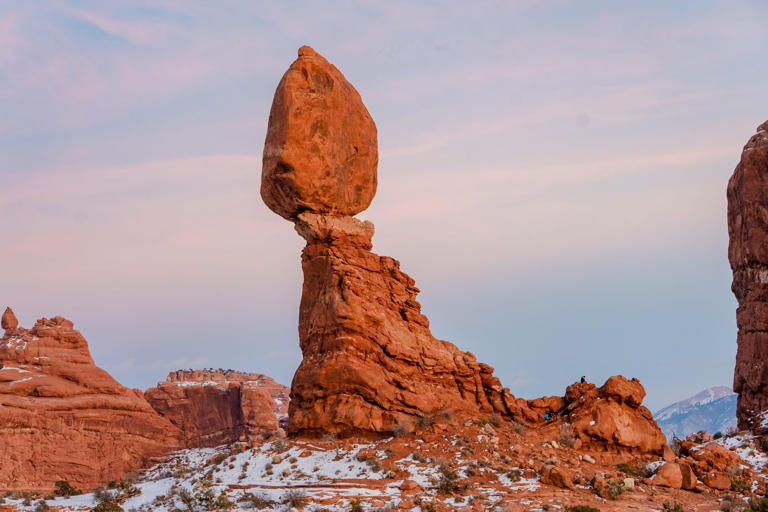 This rock in Arches National Park will fall, it's only a matter of time