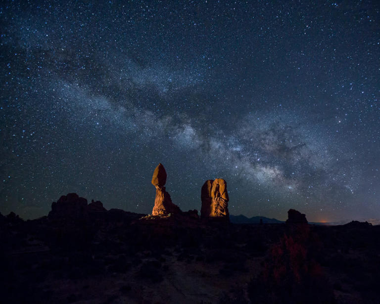 This rock in Arches National Park will fall, it's only a matter of time
