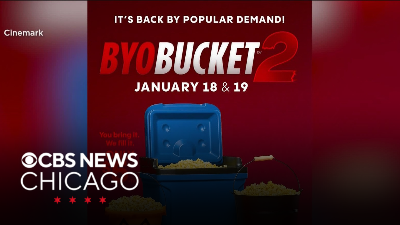 Bring your own bucket to Cinemark for National Popcorn Day