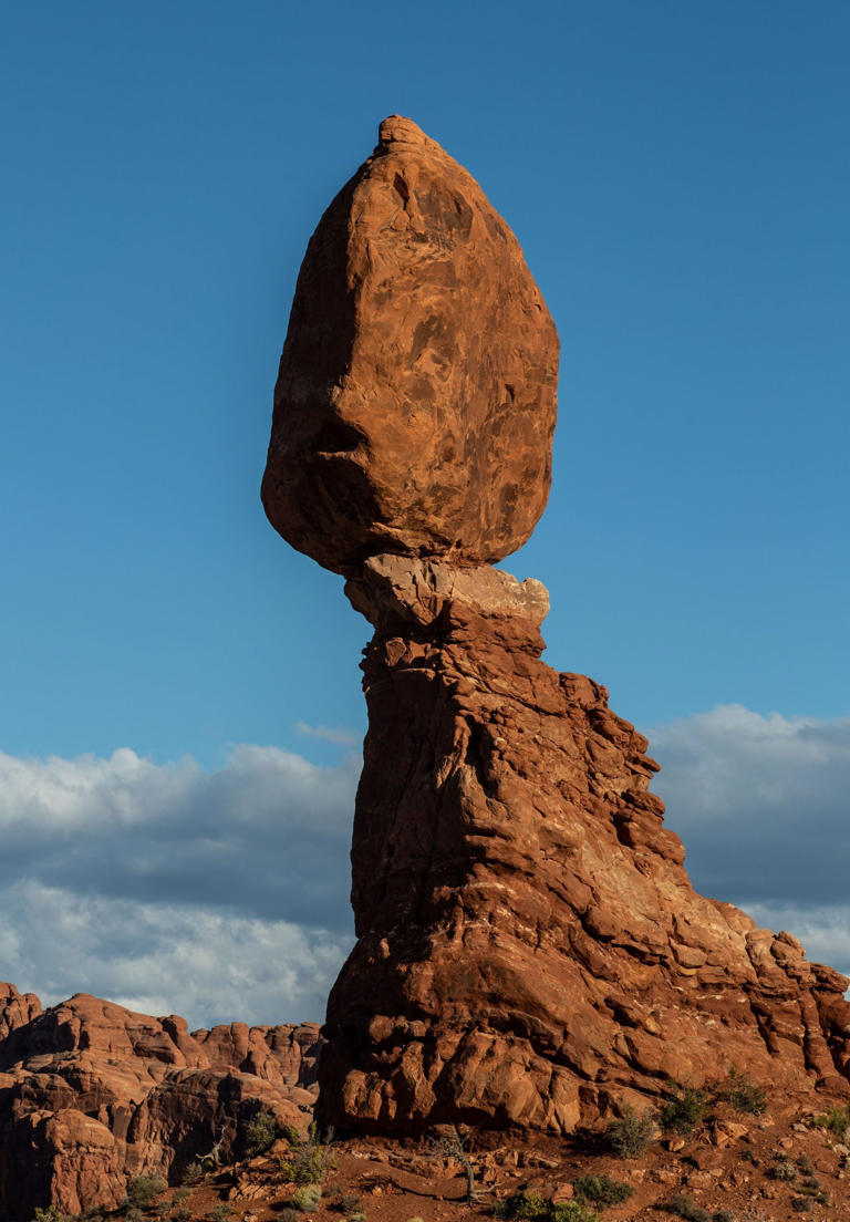 This rock in Arches National Park will fall, it's only a matter of time