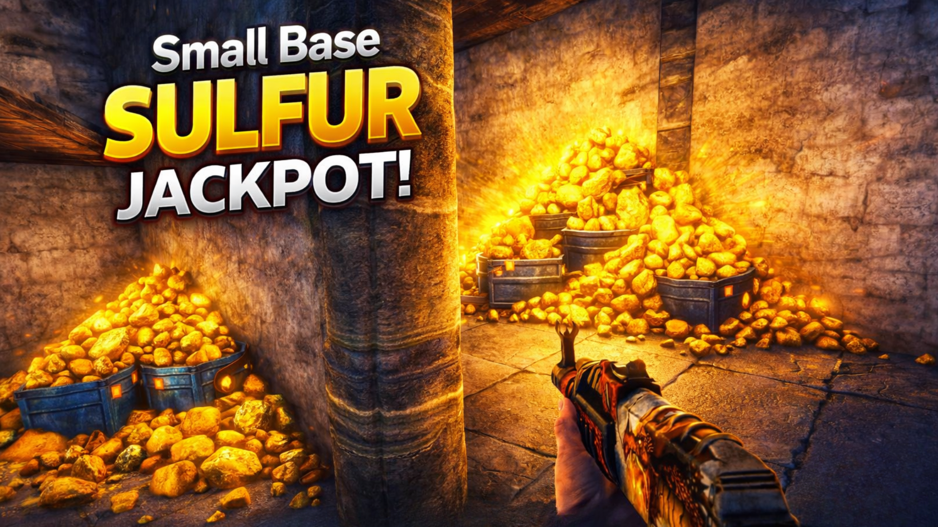 A solo raid on a tiny base with exceptional sulfur reserves