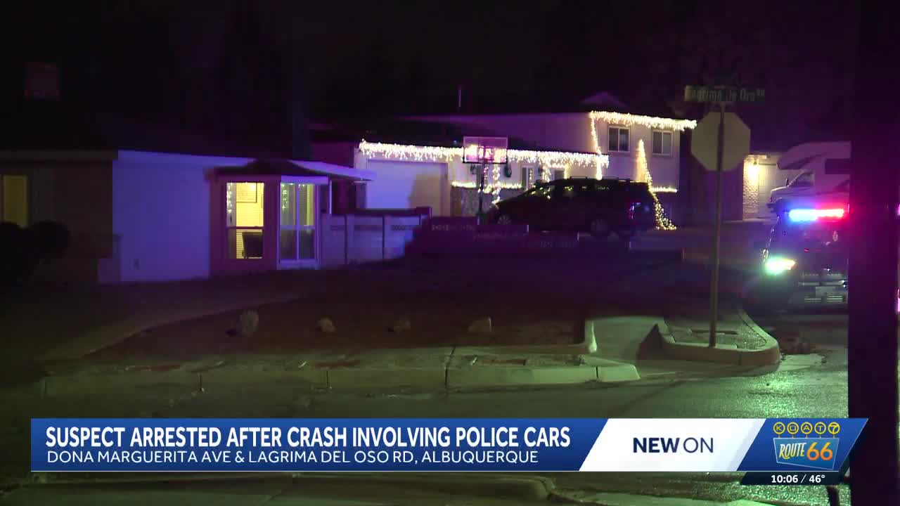 Arrest made after Albuquerque police vehicles damaged