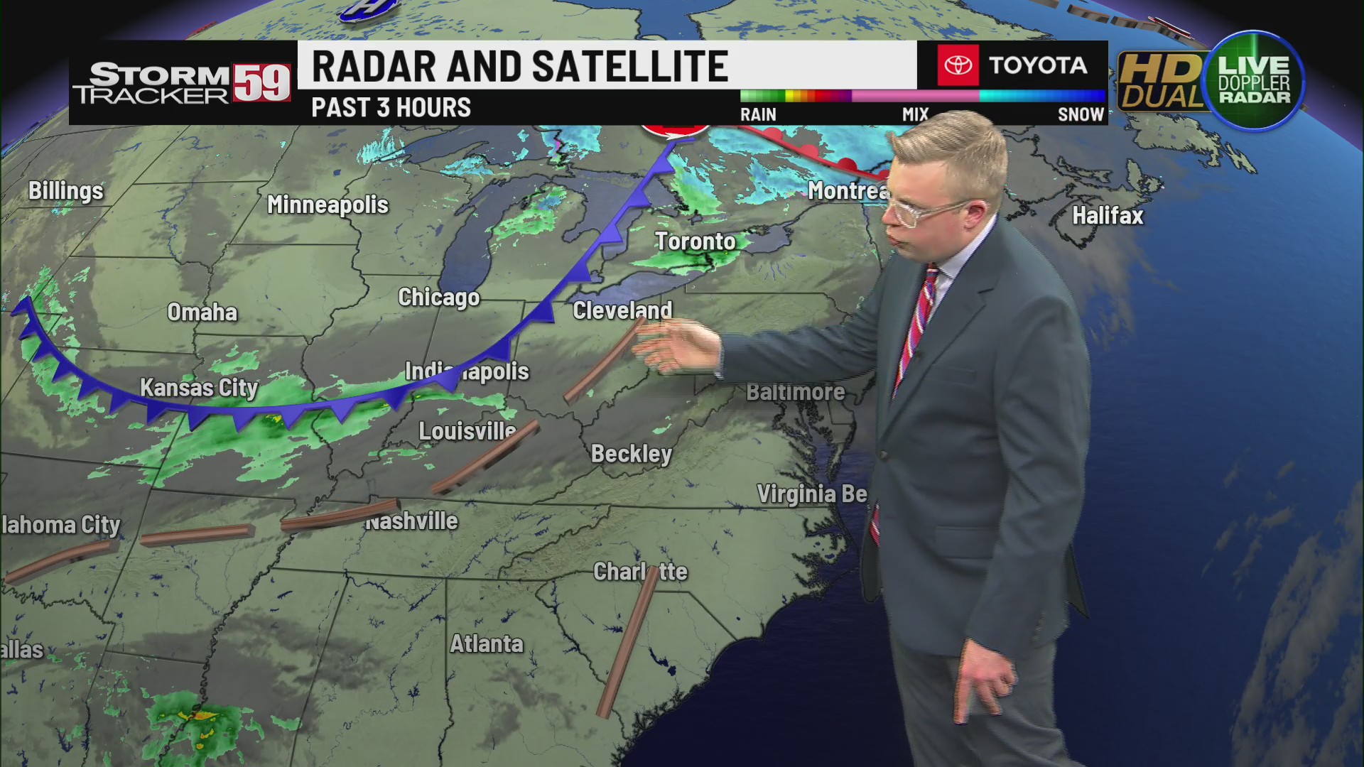 Rain switches to snow Wednesday