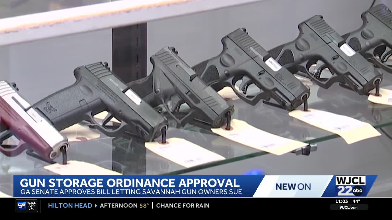 Georgia Senate approves bill to block enforcement of Savannah gun ordinance