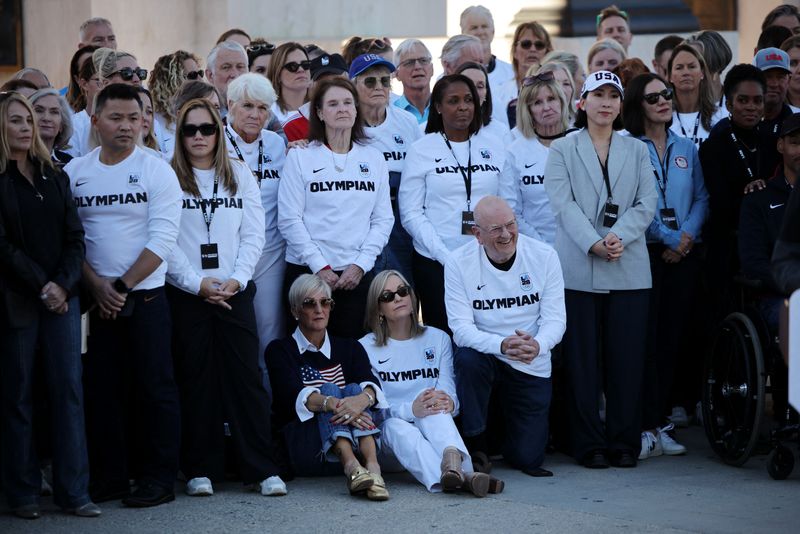 Olympics-LA28 lights Coliseum cauldron as ticket registration set to open