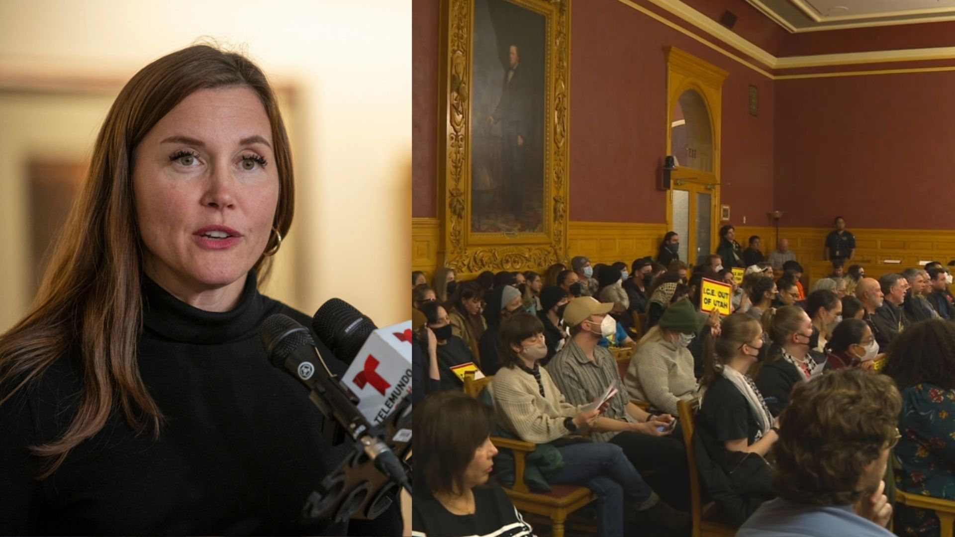 Salt Lake City mayor addresses ICE concerns as residents pack city ...