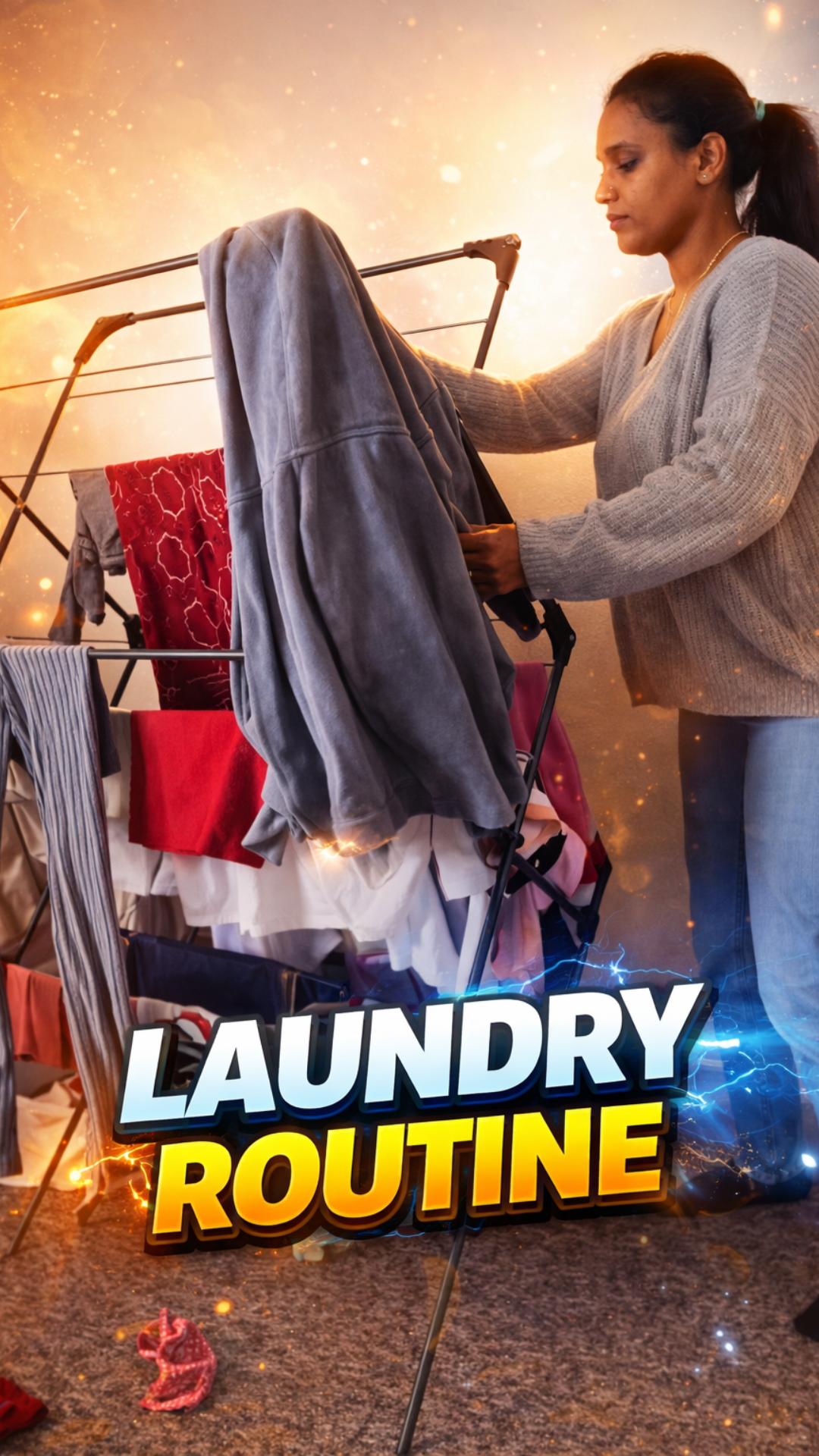 Kitchen reset and laundry routine