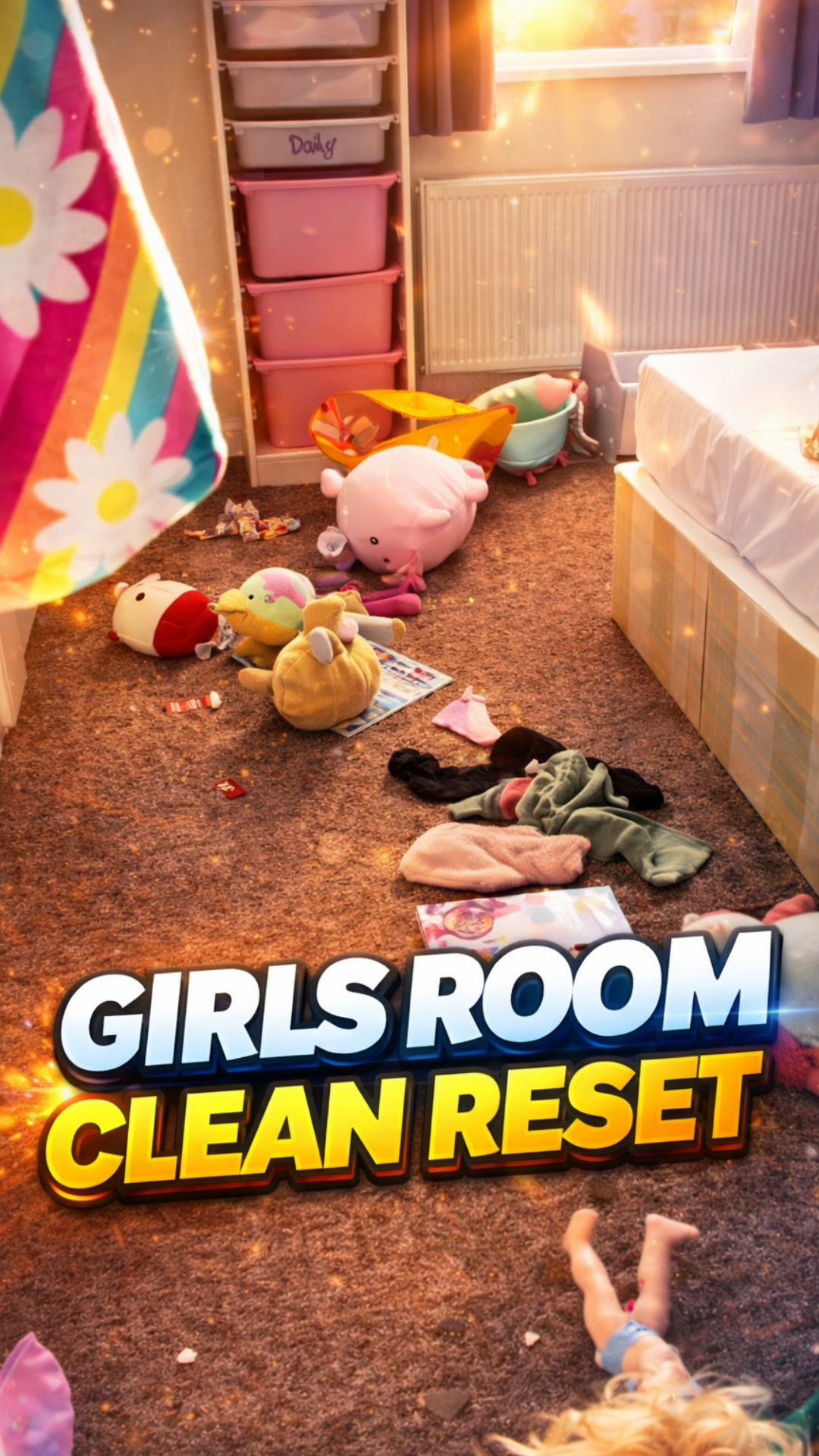 Organizing and cleaning my girl’s room