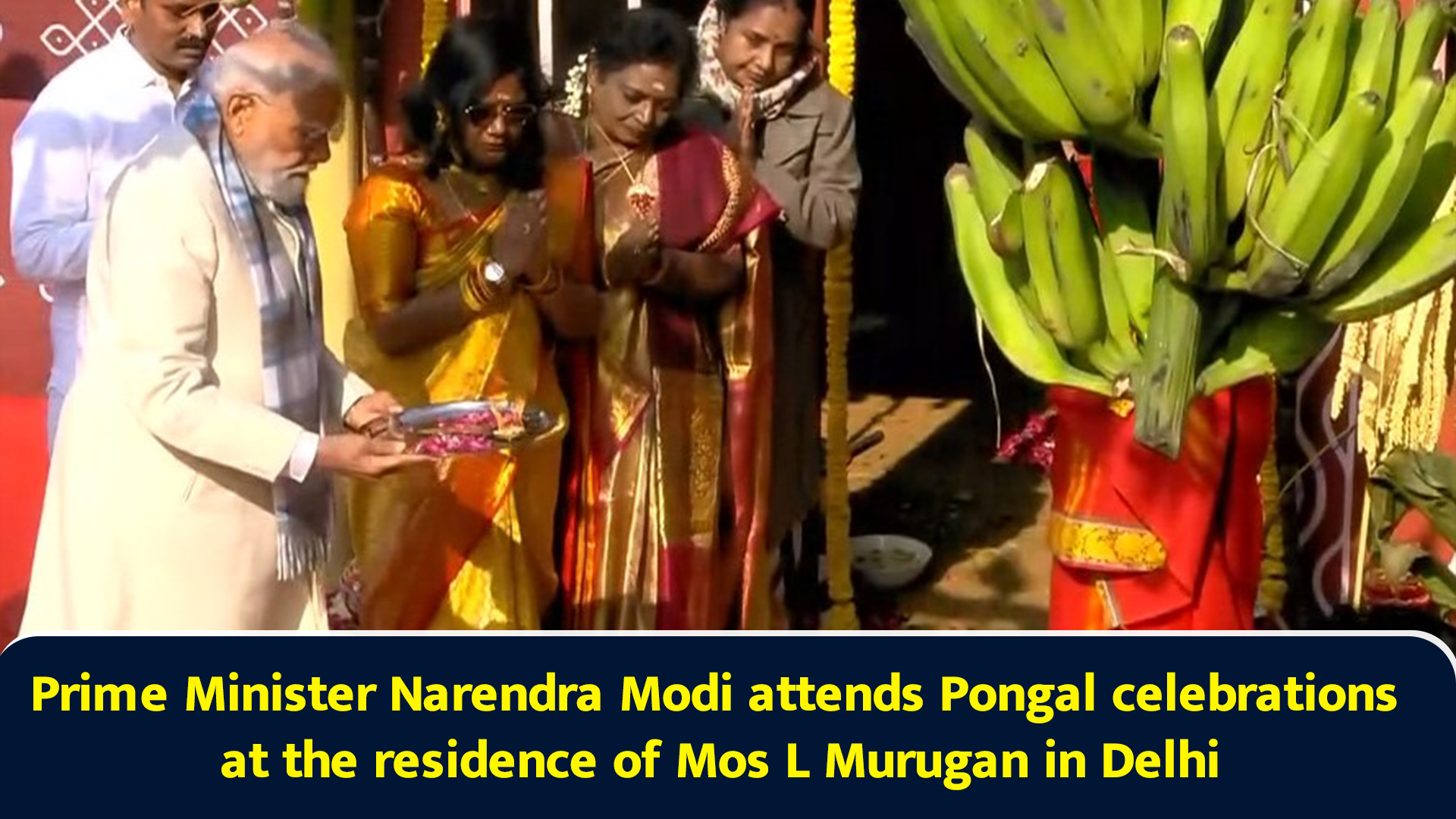 Prime Minister Narendra Modi attends Pongal celebrations at the ...