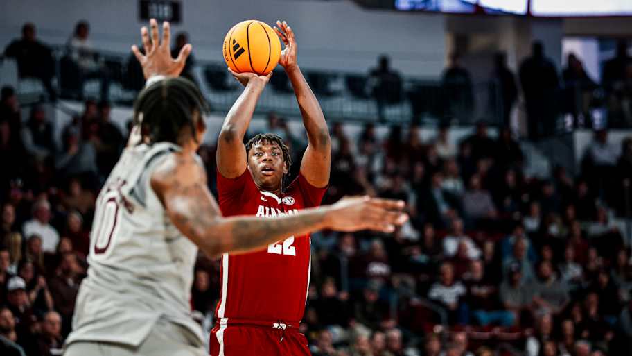 Alabama overcomes slow start, short bench for needed road win at ...
