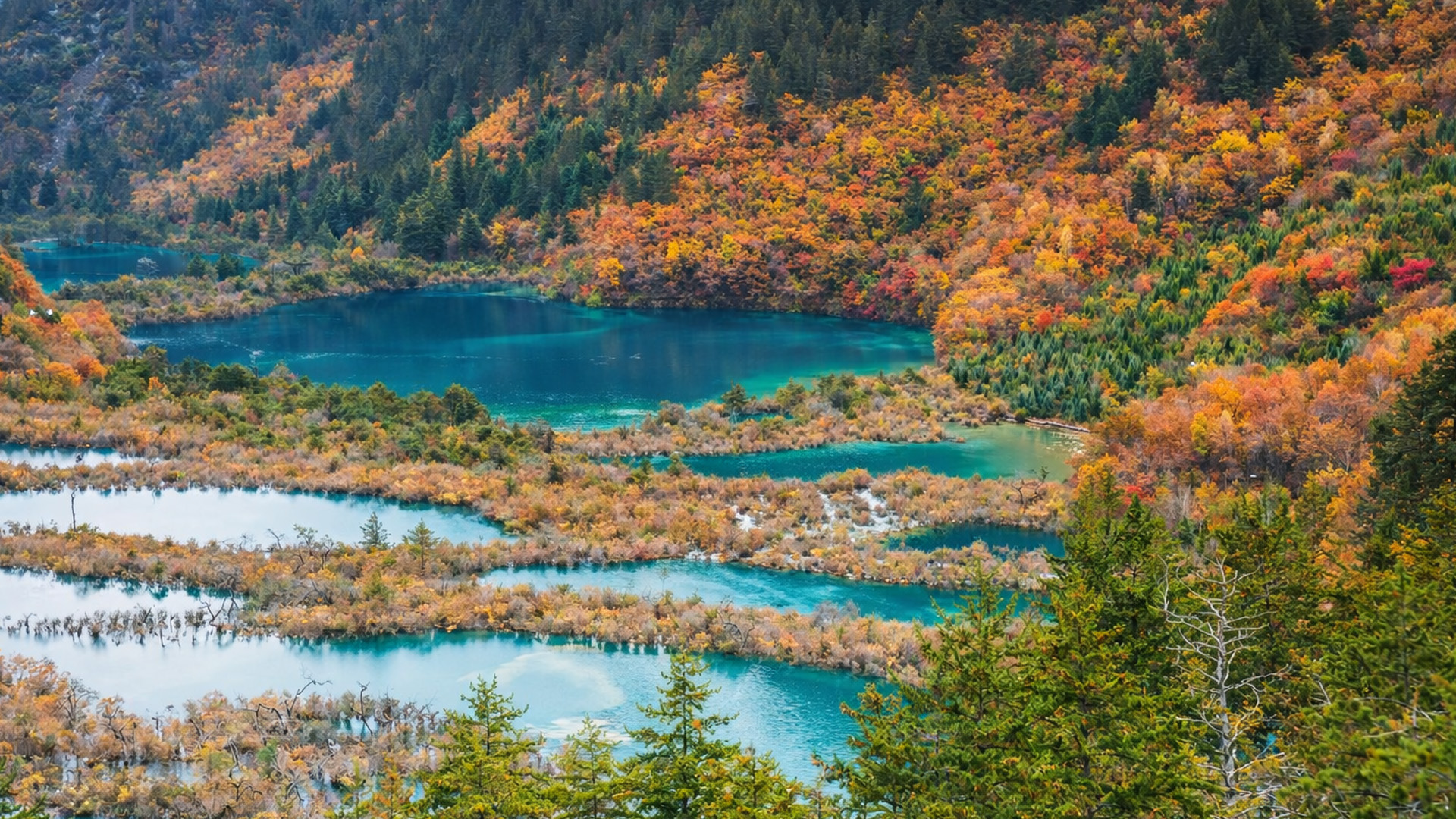 El parque nacional más colorido de China