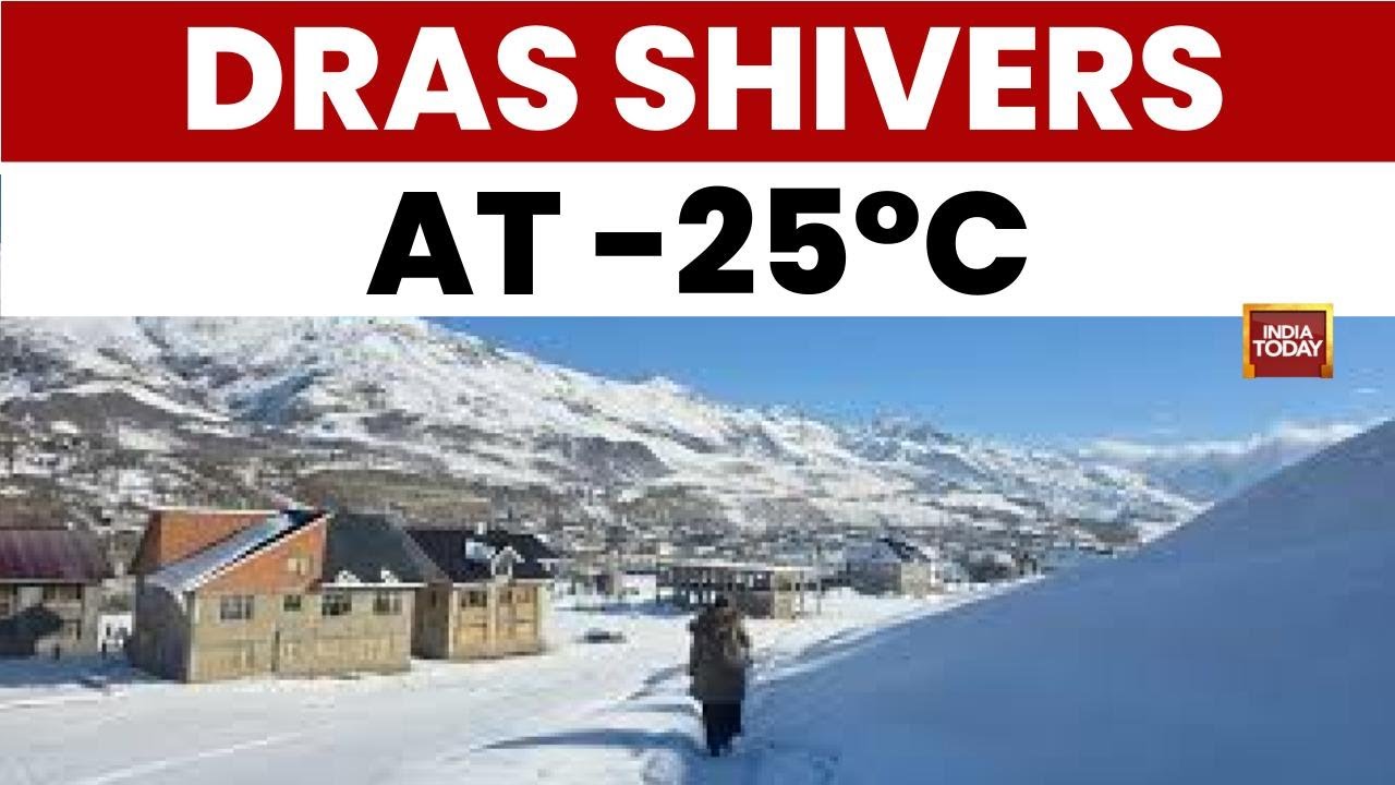 Extreme cold grips Dras: Temperatures plummet to minus 25 degrees in Kargil
