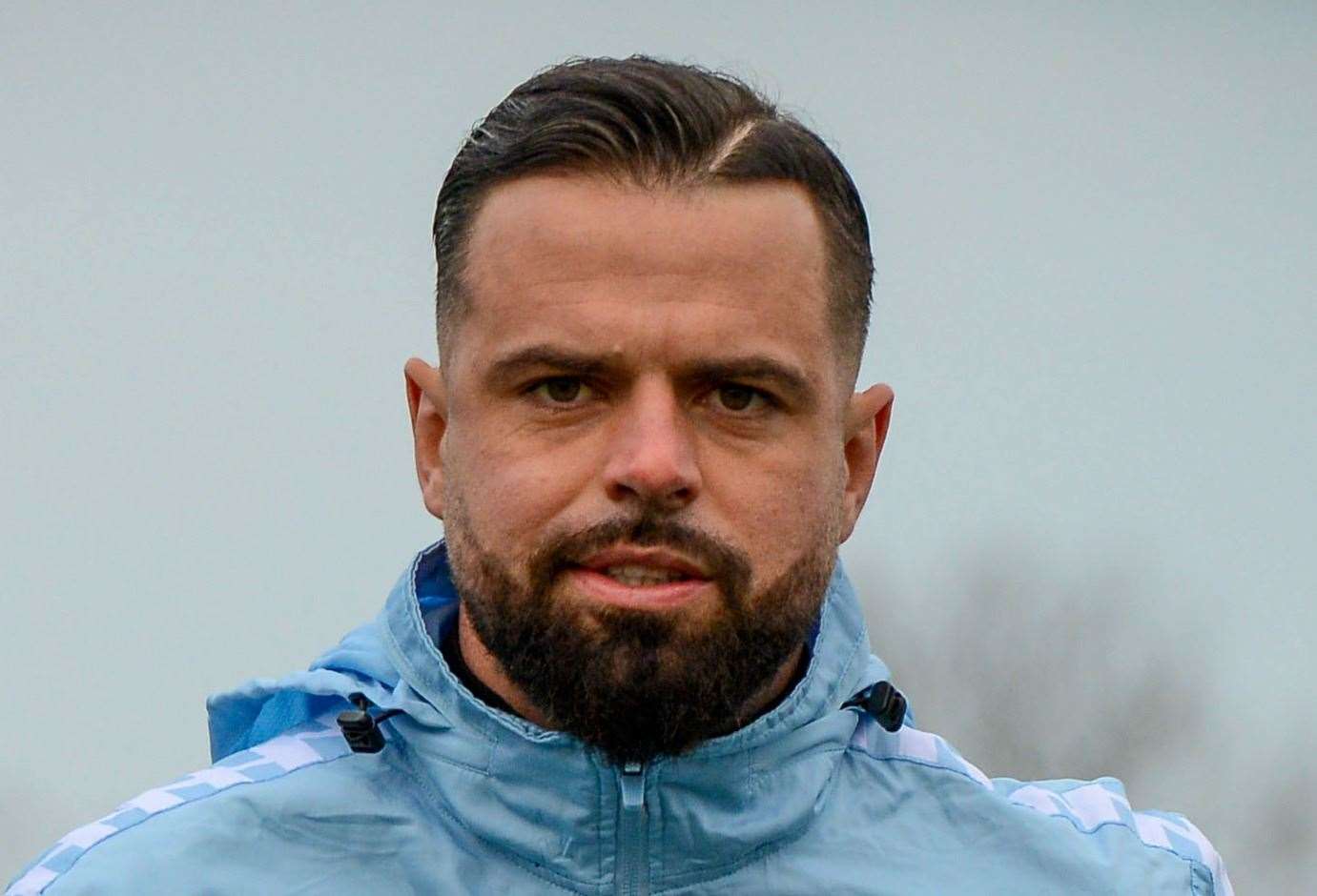 Margate player-manager Ben Greenhalgh urges the team’s defence to put ...