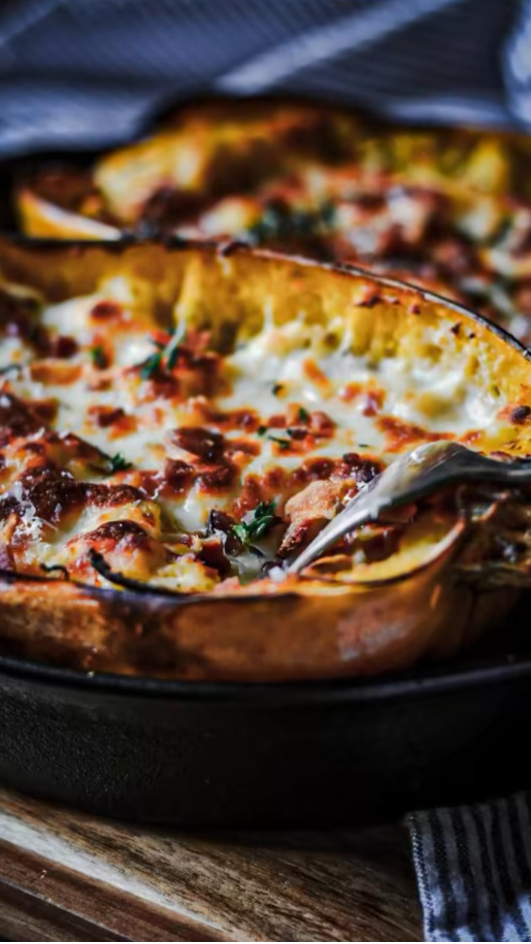 This cheesy baked spaghetti squash is the comfort food swap everyone loves