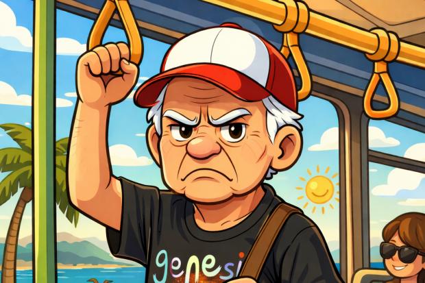 Grandad at large: Taking a stand against old age during a holiday bus ride