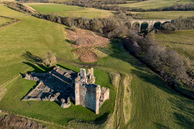 'Atmospheric' castle is Northumberland's answer to Leaning Tower of Pisa