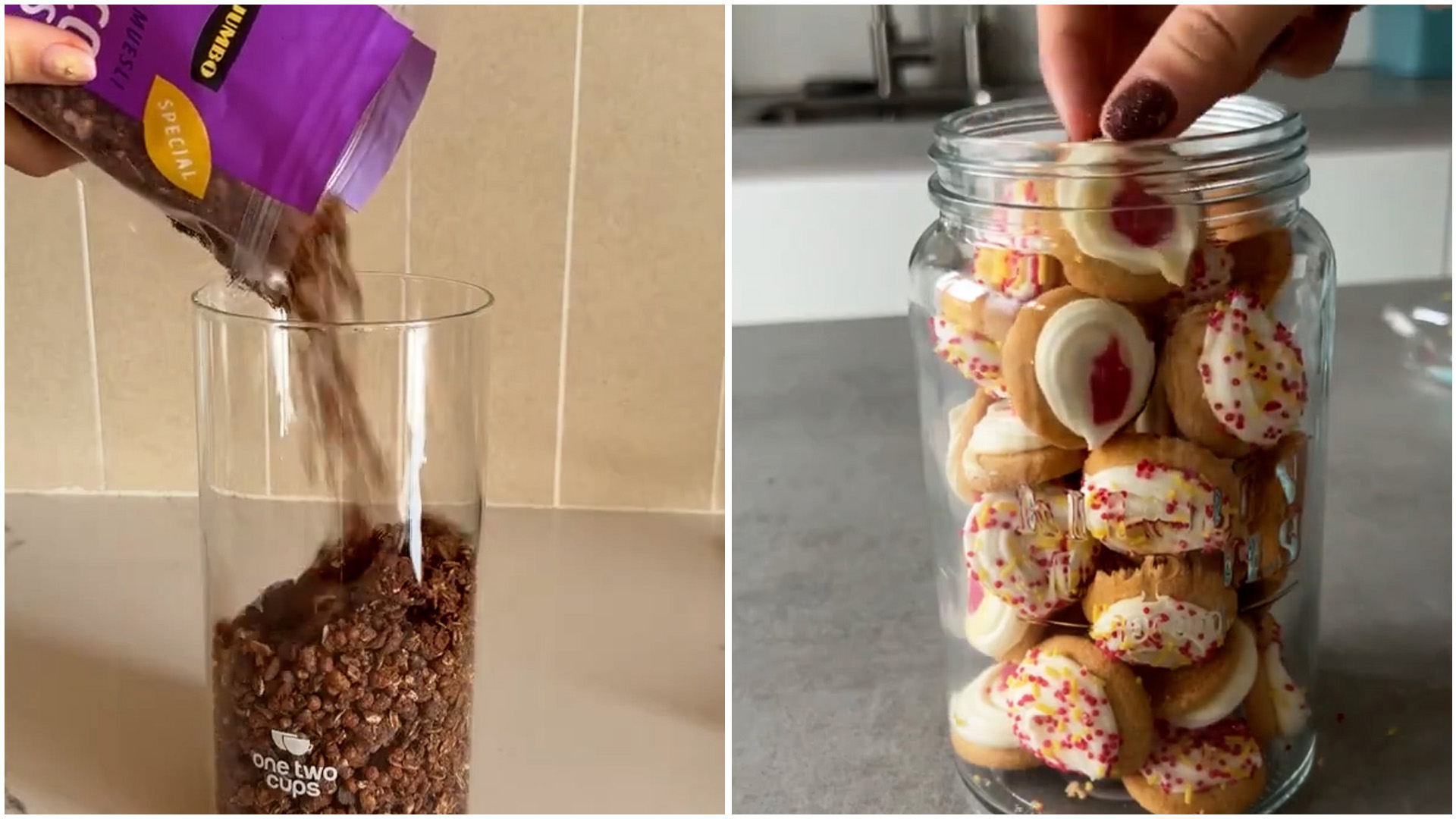 Satisfying snack jar restock