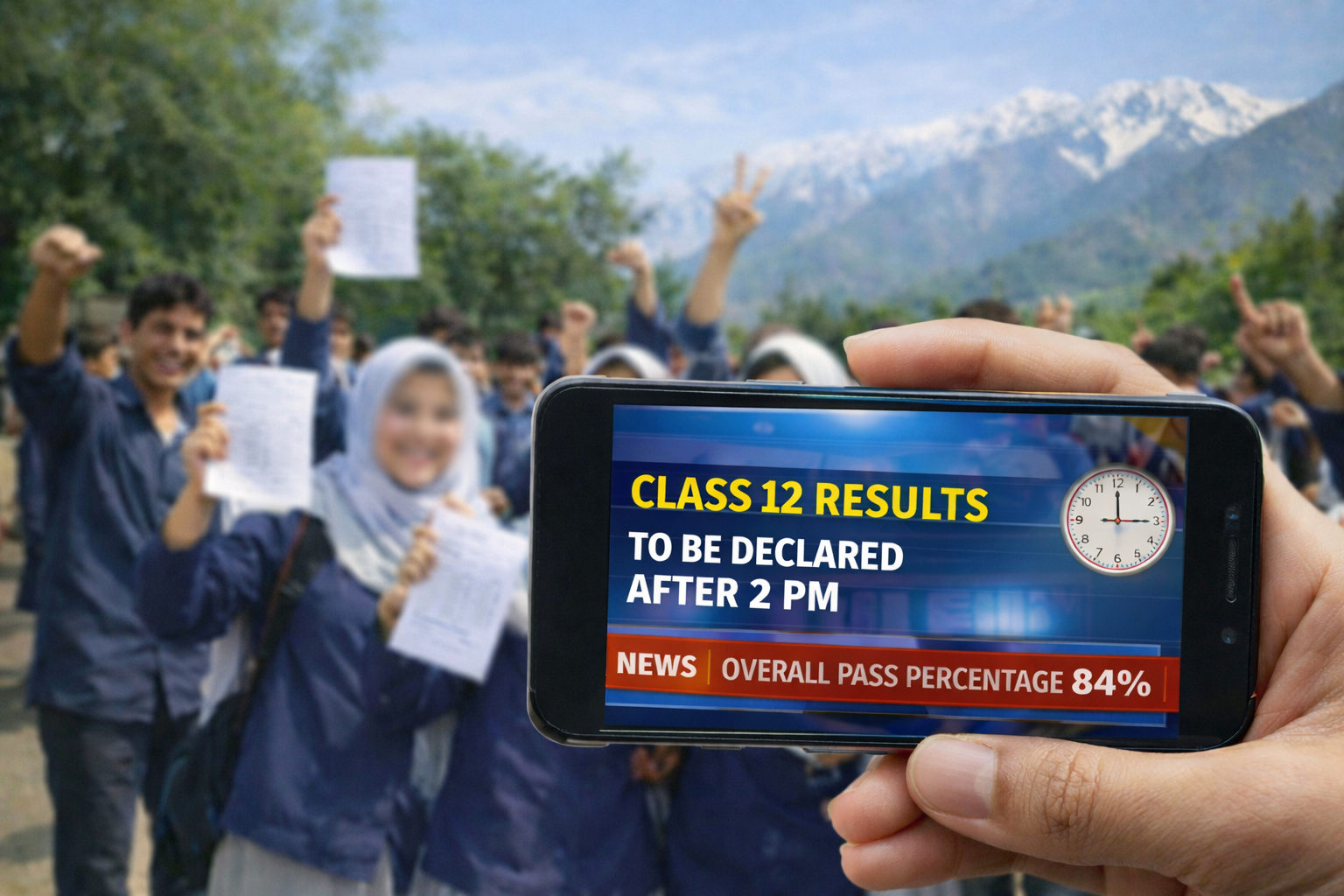 Class 12 results to be declared after 2 pm; overall pass percentage 84