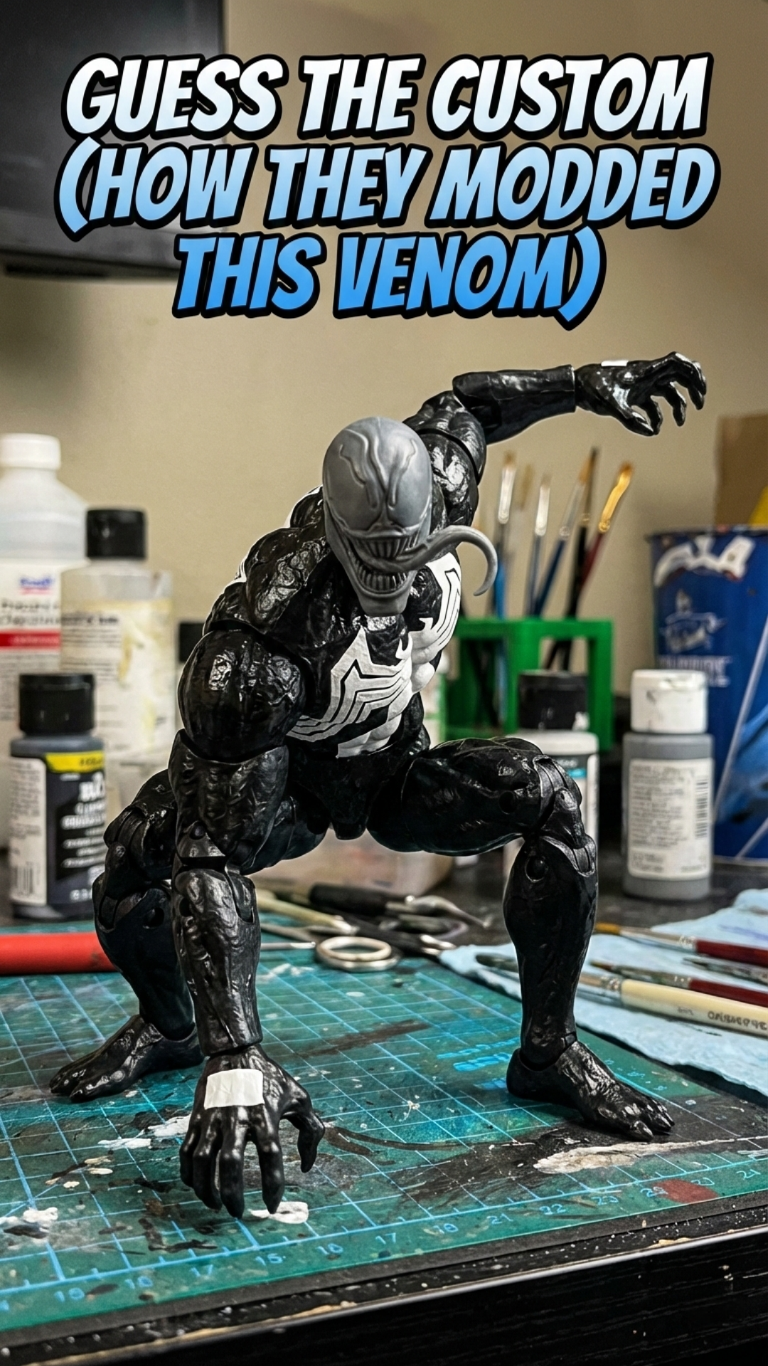 How they modded this Venom custom Marvel Legends breakdown
