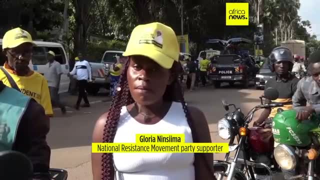 Uganda's president urges people to vote in Thursday's general election