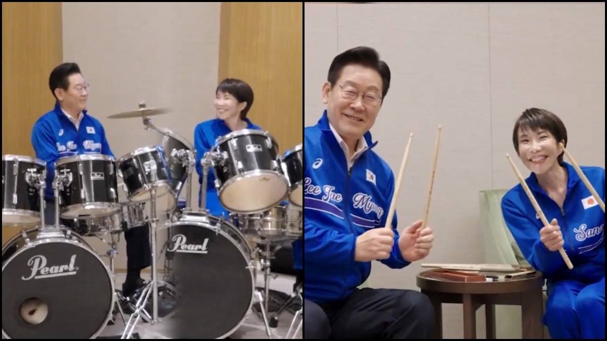 Japan PM and South Korean president's drum jam to BTS song goes viral