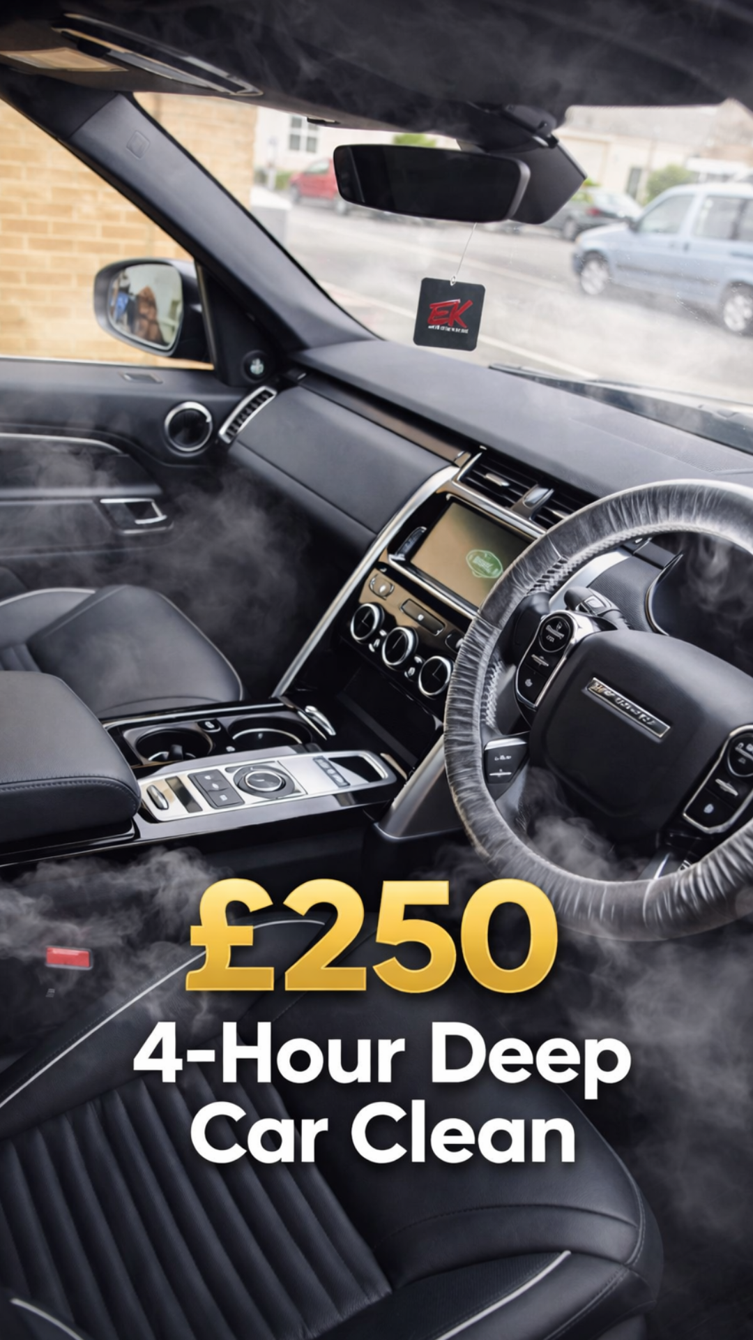 £250 4-hour deep car clean professional detailing
