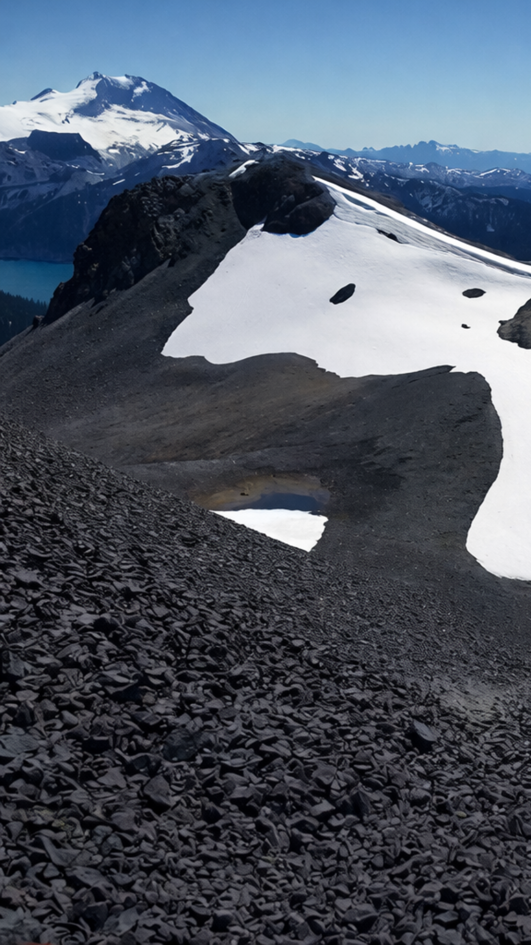 Enjoying a beautiful day and a stunning view