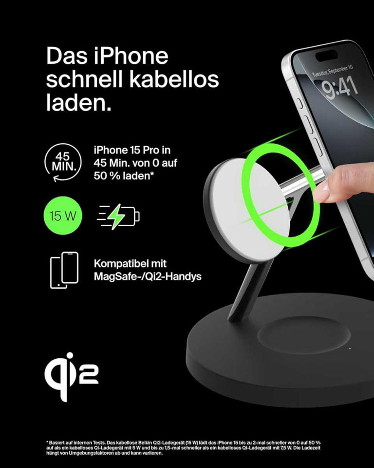 Belkin Boostcharge – Qi2 Ladestation für iPhone, Watch und AirPods zum ...