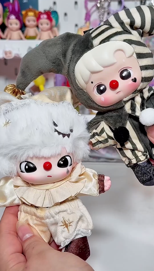 Unboxing adorable vinyl face plush pendants from Pop Mart