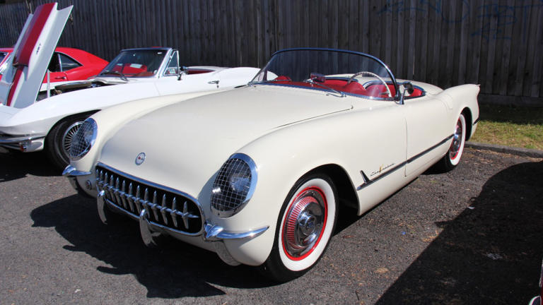 When the 1955 Corvette finally received a V8