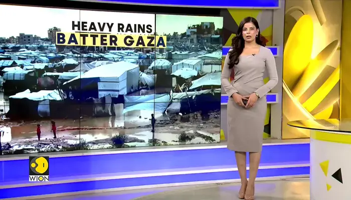Israel-Gaza war: Six killed as torrential rain floods Gaza camps