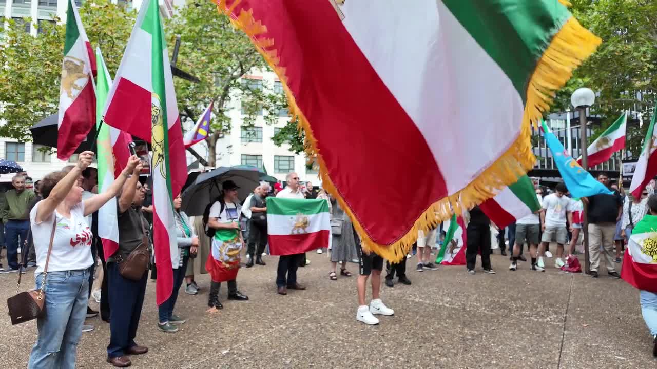 'Sydney for Iran' rally, Sydney, Australia