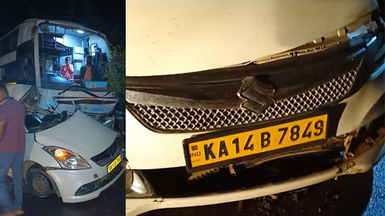Karnataka: Four family members killed in KSRTC bus–car crash in Shivamogga